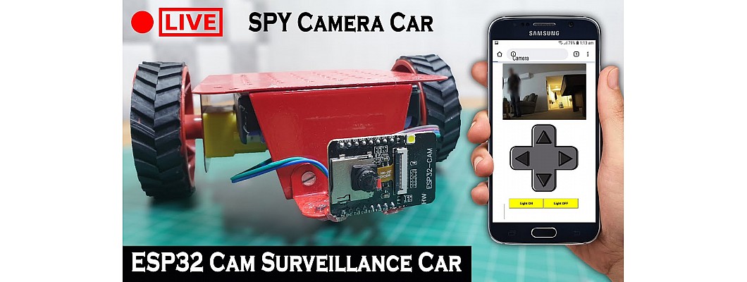 Wi Fi Controlled Car With Esp32 Camera